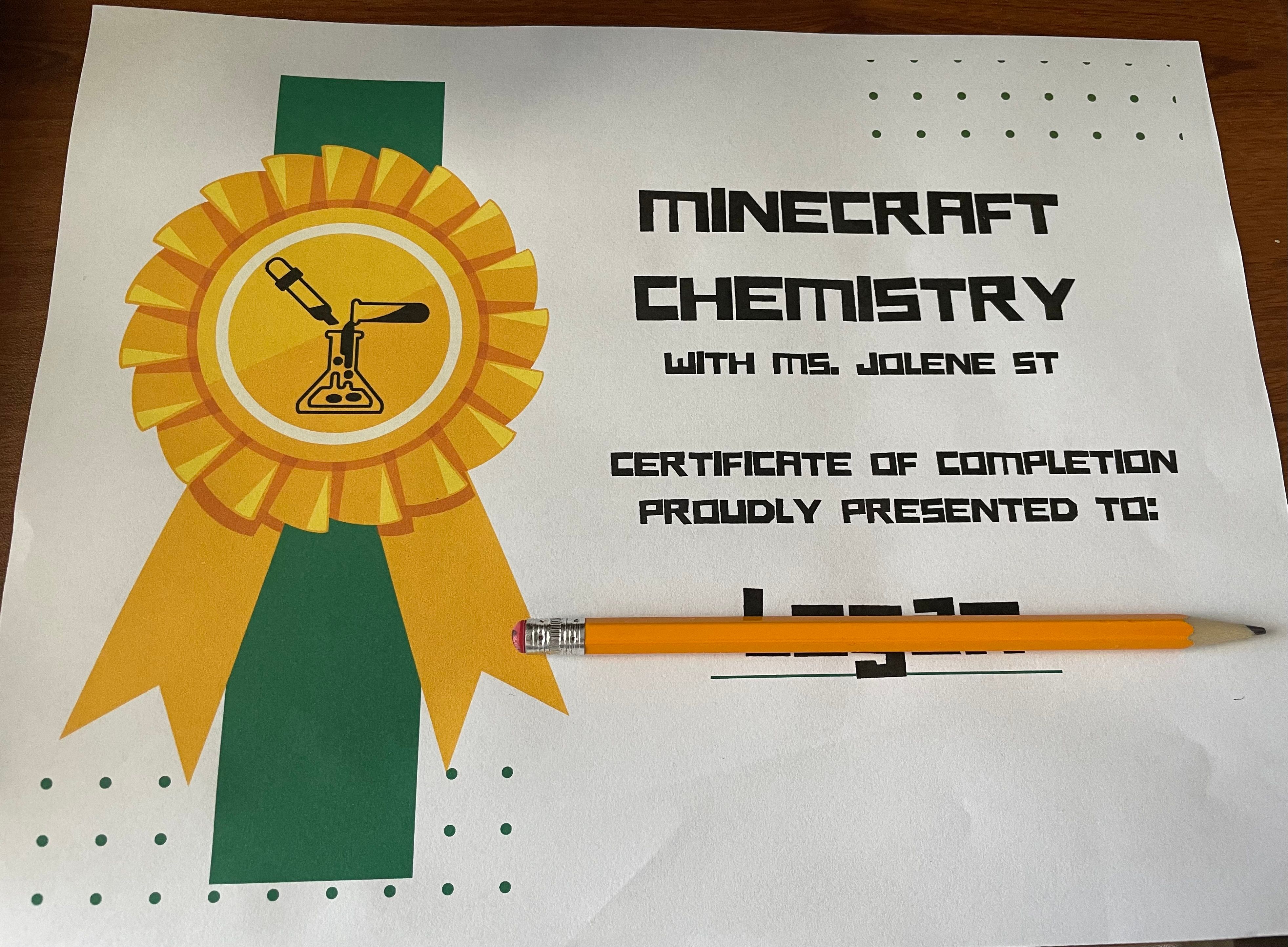 Self-Paced Minecraft Chemistry STEM Science Lab | Small Online Class ...