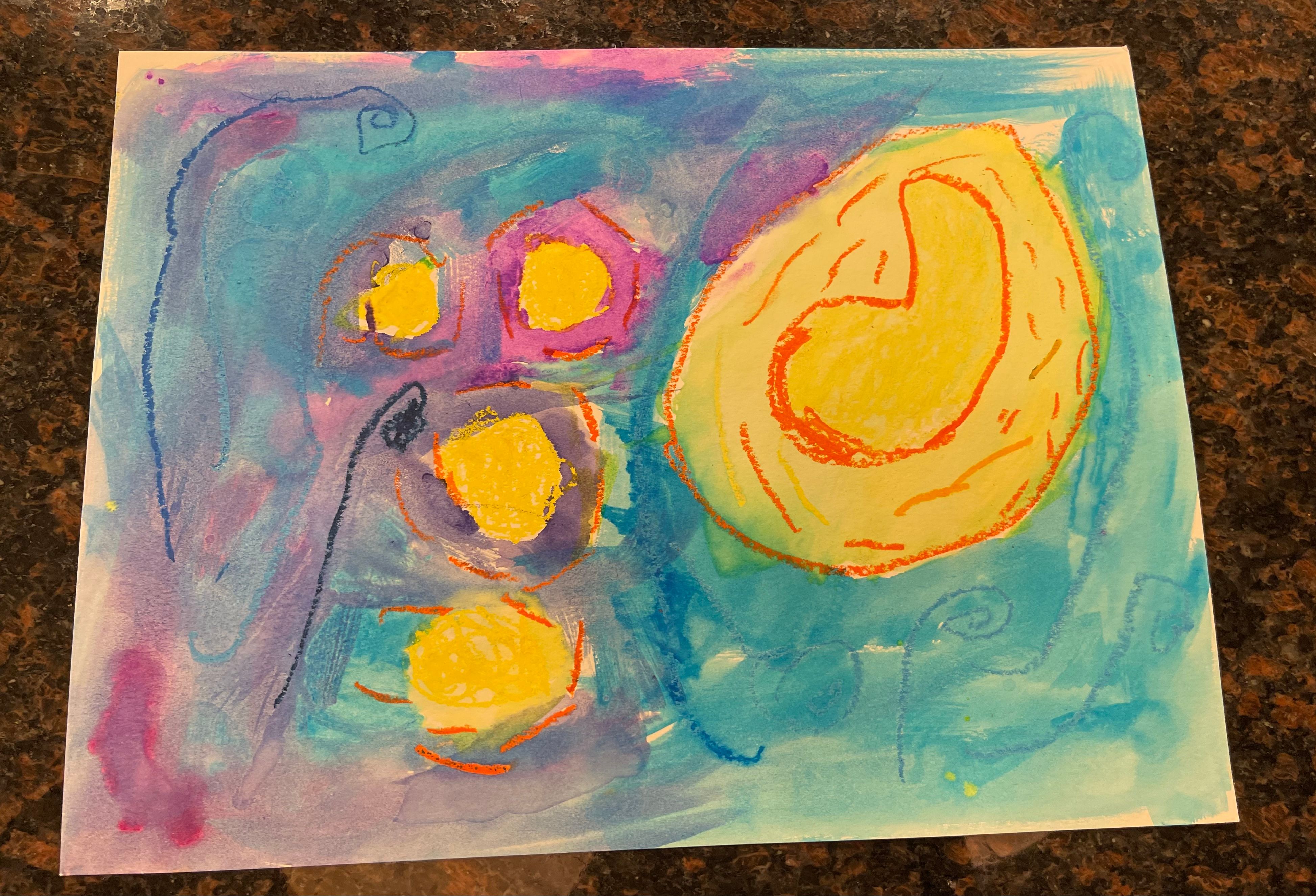 Watercolor Crayon Resist Painting Class | Small Online Class for Ages 4 ...
