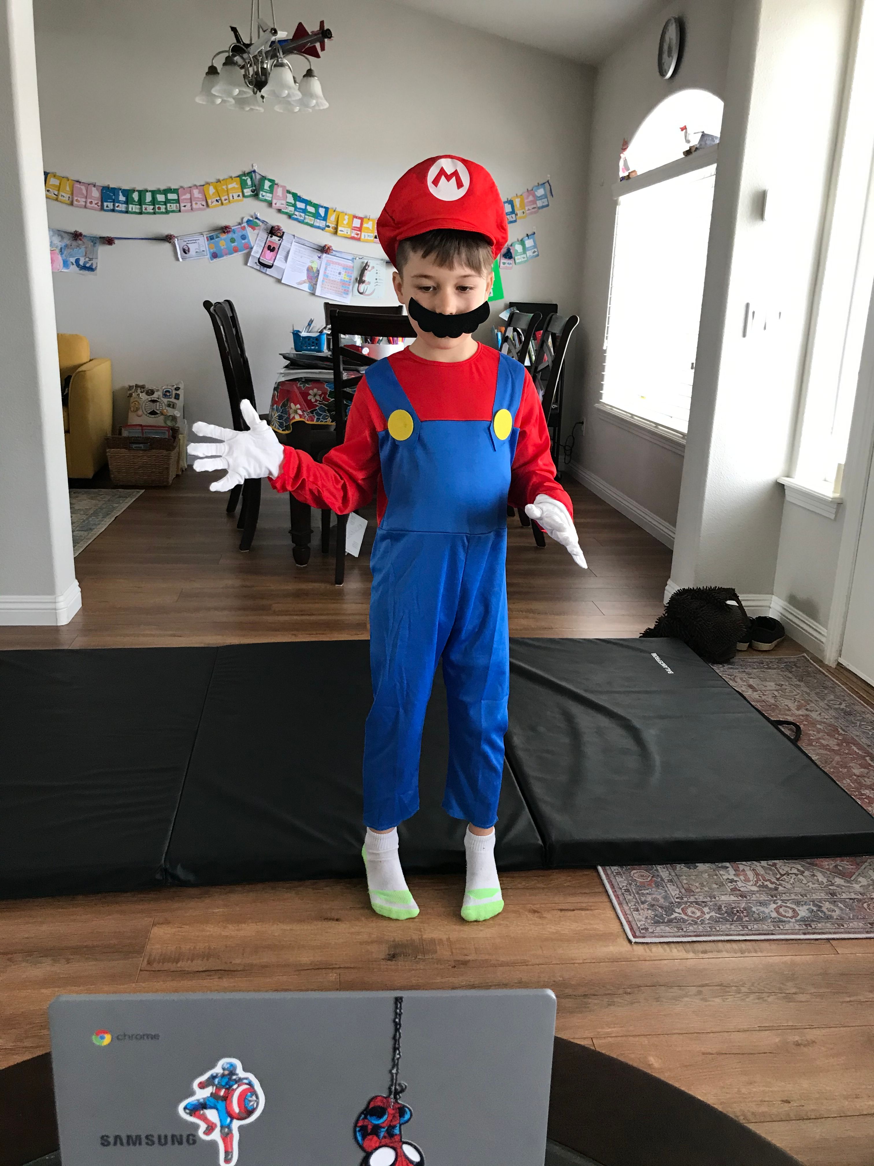 Super Mario Workout- PE Exercise- Mario, Luigi, & Princess Peach Defeat ...