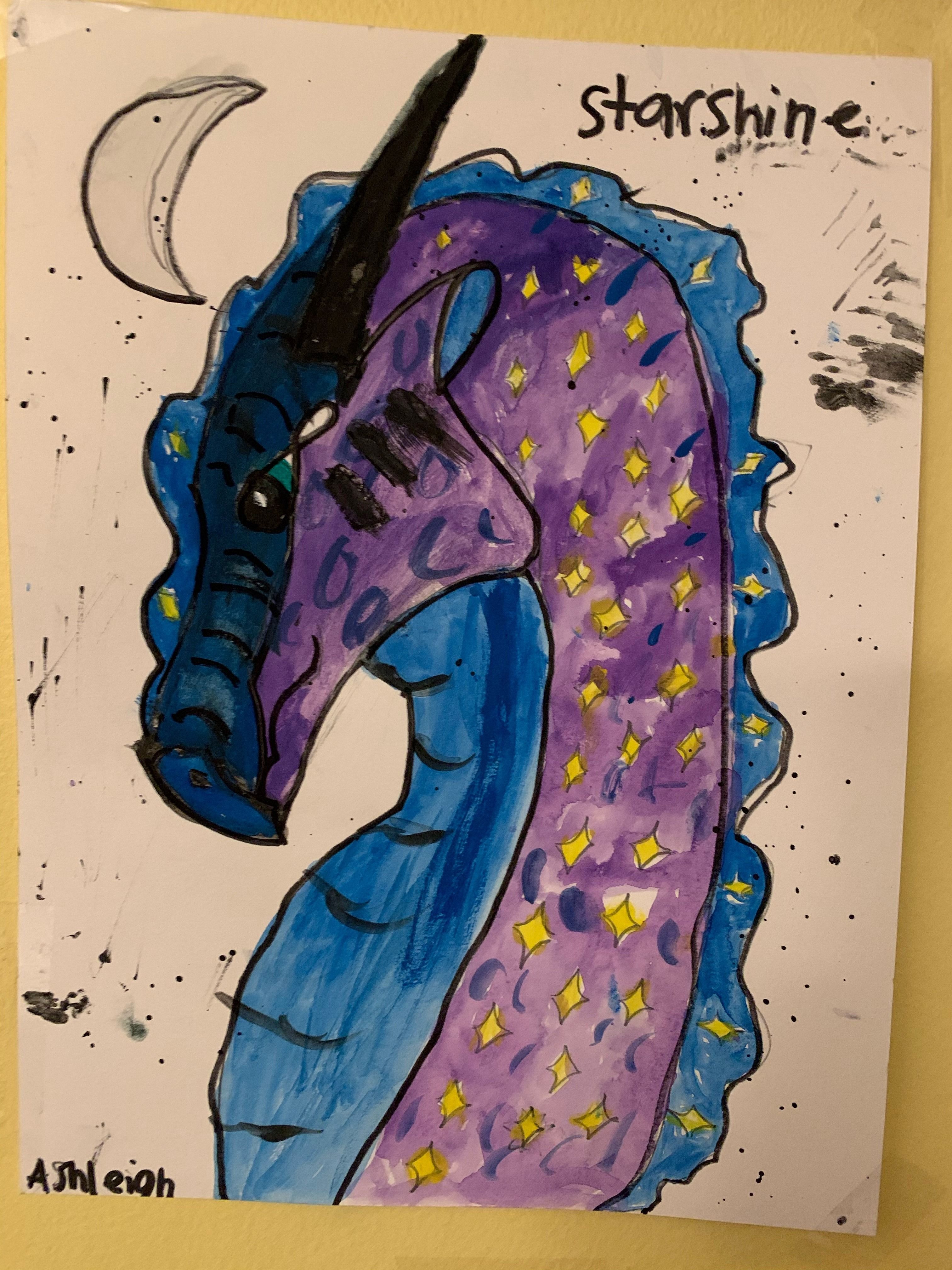 Draw Paint Create Dragon Inspired by Wings of Fire Nightwing ...