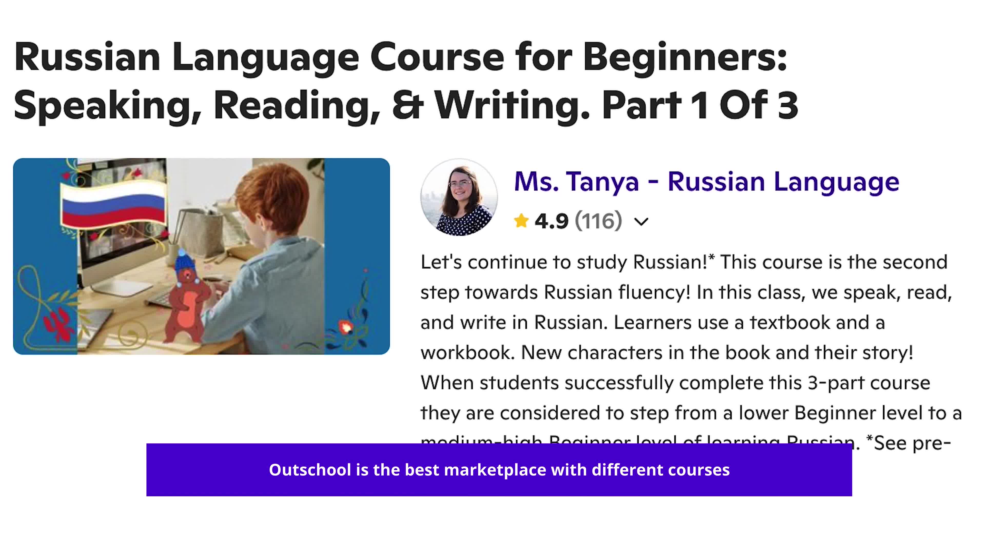 Russian Language Course for Beginners: Speaking, Reading, & Writing ...