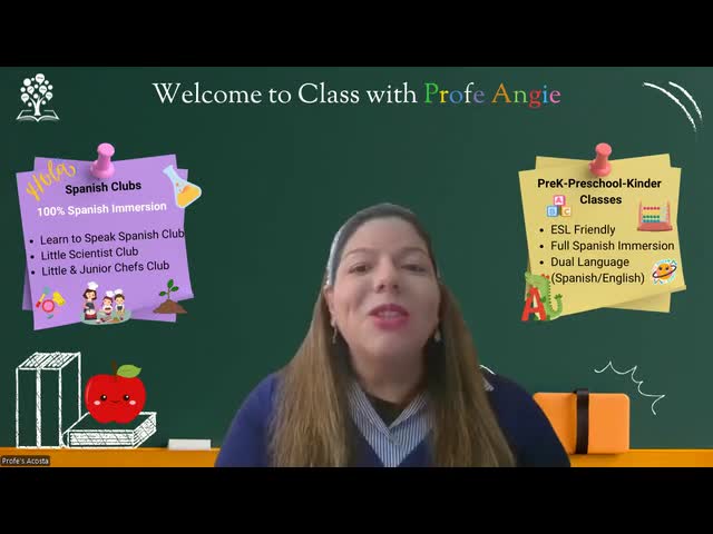 Spanish Beginners: Preschool & Kinder (2x/Week) With Profe Angie ...