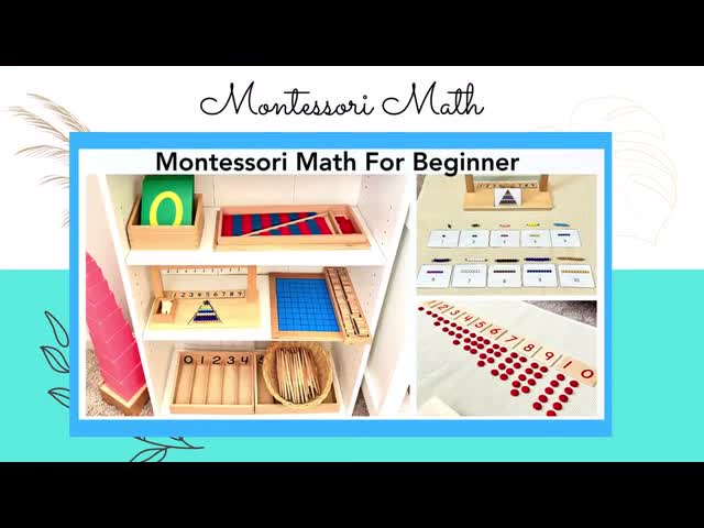 Montessori Math for Beginners Hands-On Preschool Pre-K Kindergarten ...