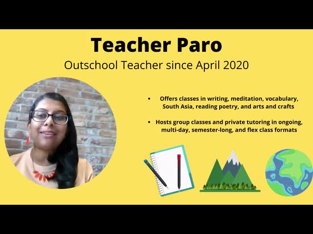 Class Mini: A Writing Prompt with Teacher Paro! | Small Online Class ...
